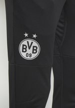 Puma BVB BORUSSIA DORTMUND TRAINING PANTS - Club wear - black/silver ...