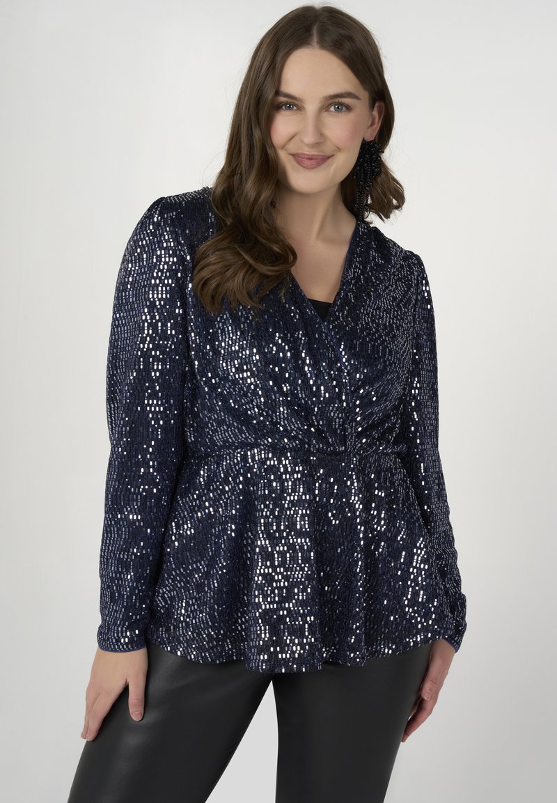 MS Mode Blouse - V-NECK/blauw - Zalando.nl
