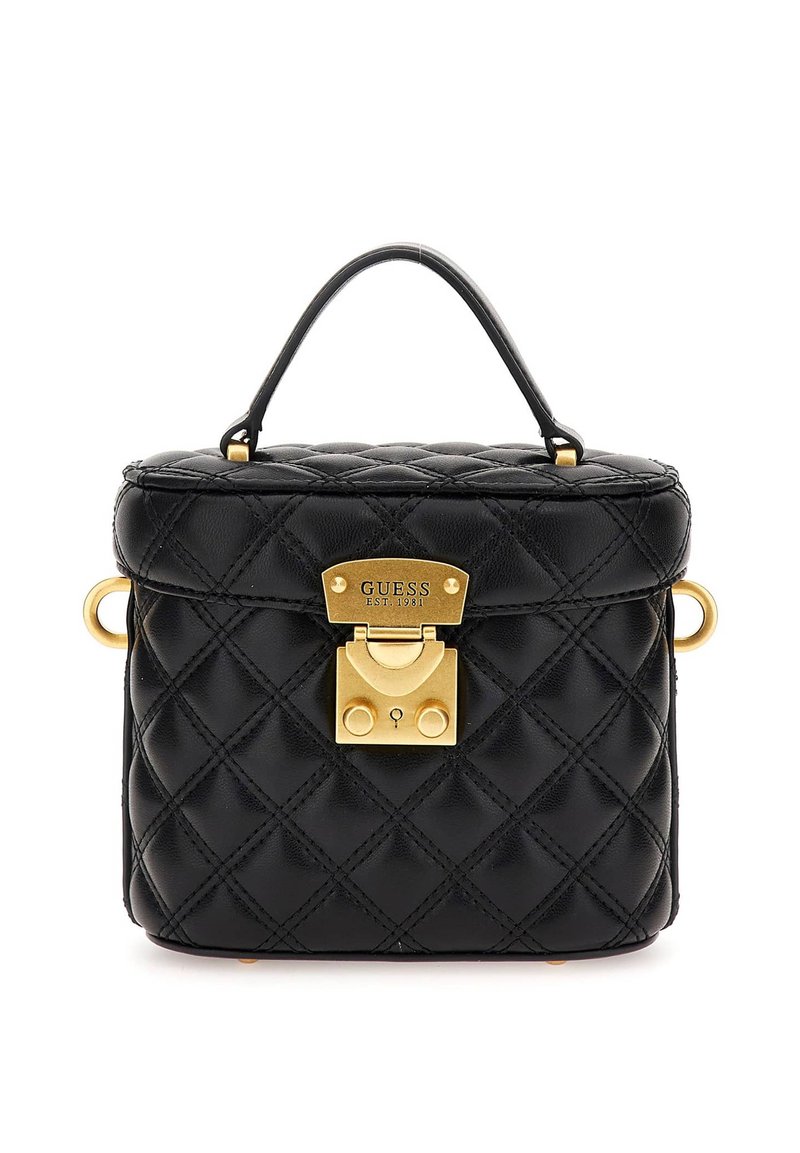 Guess GIULLY MINI CANNISTER - Across body bag - black - Zalando.co.uk