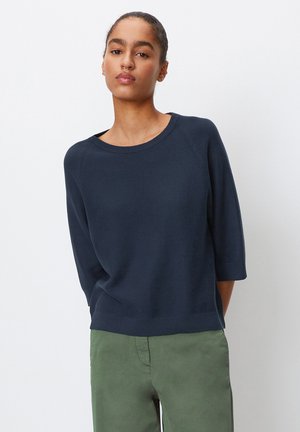 Marc O'Polo LONGSLEEVE ROUND NECK - Neule - night sky/tummansininen ...