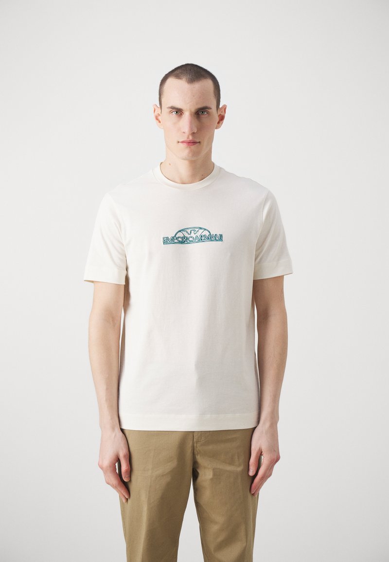 Emporio Armani Print T-shirt - beige - Zalando.ie