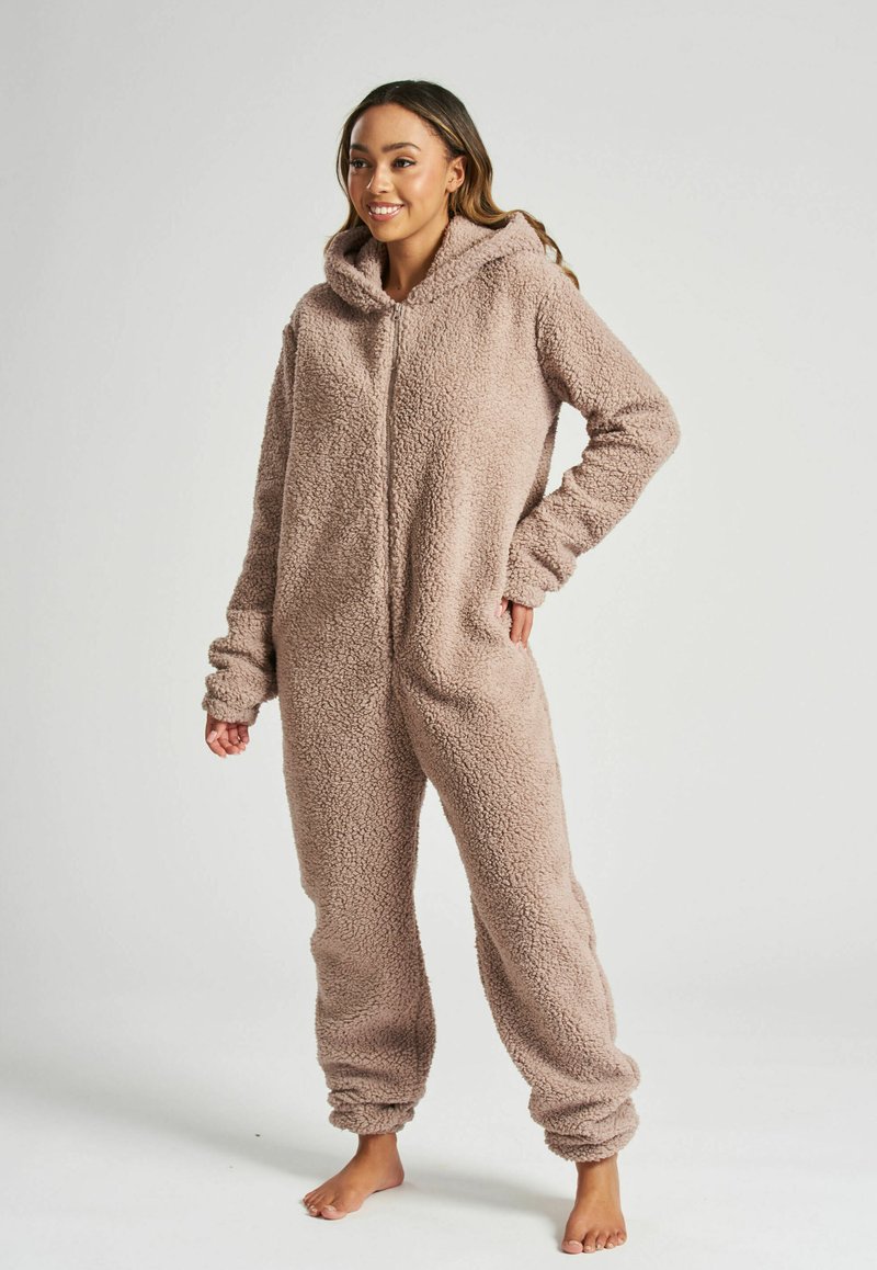 Loungeable BORG ALL-IN-ONE WITH EARS - Pyjama - taupe - Zalando.at