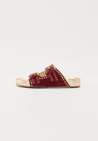 Kennel + Schmenger SODA - Slippers - bordo/gold coloured/bordeaux - Zalando