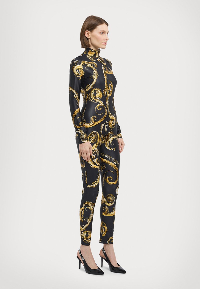 Versace Jeans Couture Jumpsuit - black/gold/schwarz - Zalando.de
