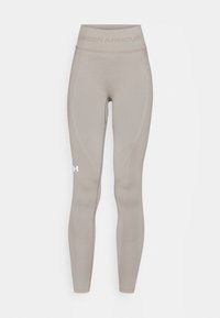 Under Armour VANISH SEAMLESS LEGGING - Tights - pewter/white/grå - Zalando.dk