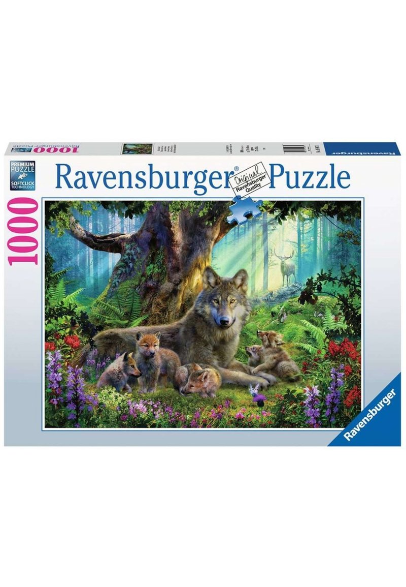 Ravensburger 1000 STUKJES FAMILIE WOLF IN HET BOS - Puzzle - multi ...