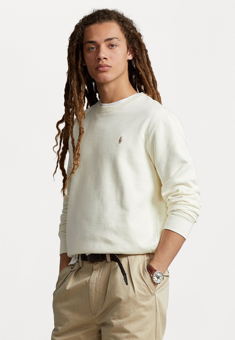 Polo Ralph Lauren LONG SLEEVE - Sweater - clubhouse cream/crème ...