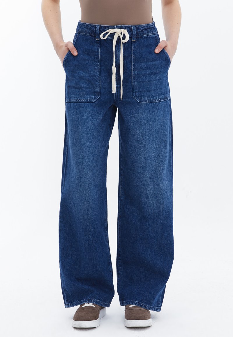 OXXO Relaxed fit jeans - mid blue denim/blue denim - Zalando