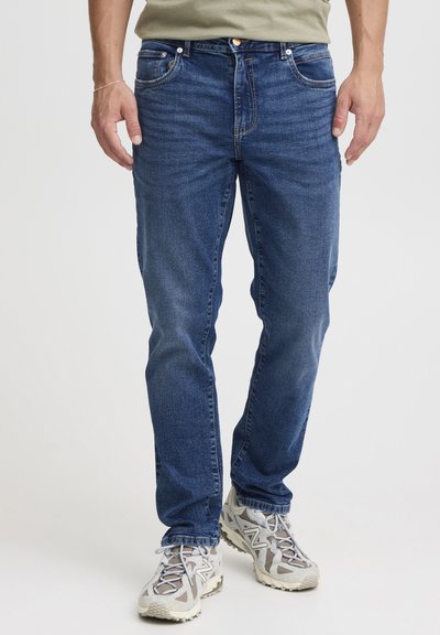 Solid DAD FIT - Straight leg -farkut - dark blue denim/sininen - Zalando.fi