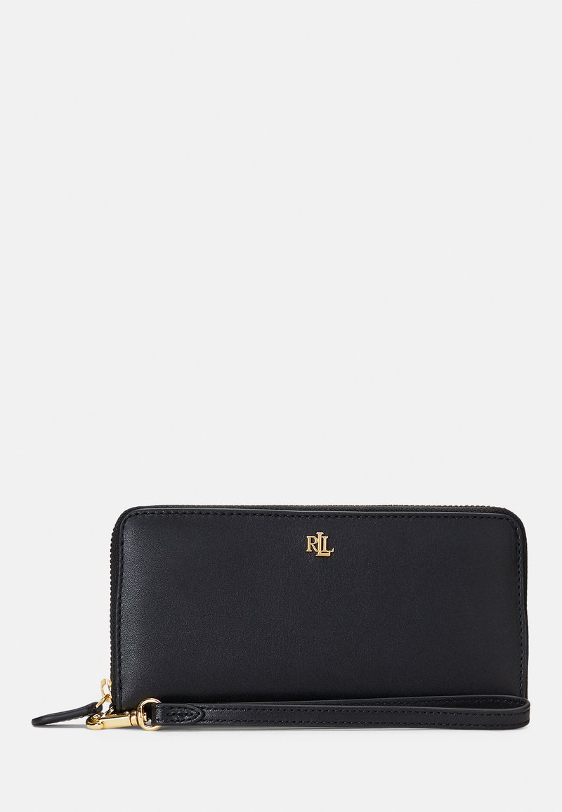 Lauren Ralph Lauren LEATHER CONTINENTAL WRISTLET - Wallet - black ...