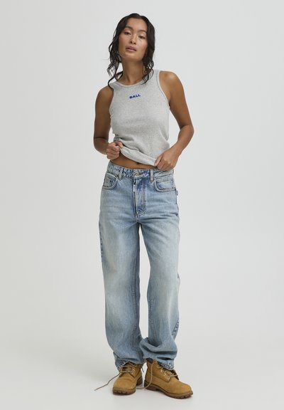 BALL SAGA STRAIGHT - Jeans Relaxed Fit - medium blue indiigo/bluedenim ...