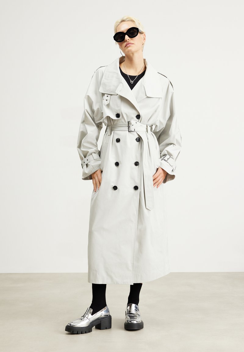 Gestuz SALLY - Trench - lunar rock/gris - ZALANDO.BE