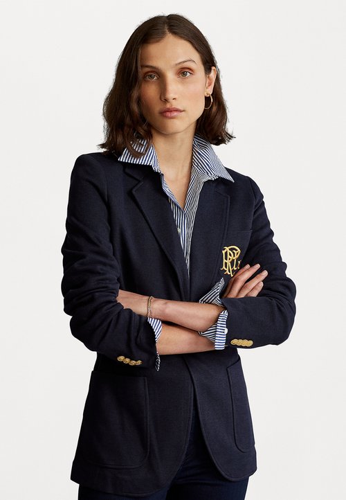 Lauren Ralph Lauren Woman BULLION JACQUARD BLAZER - Blazer - black ...
