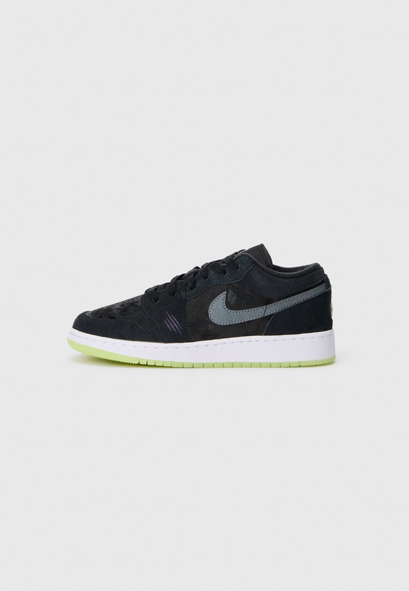 Jordan AIR JORDAN 1 LOW UNISEX - Sneakers basse - black/iron grey ...
