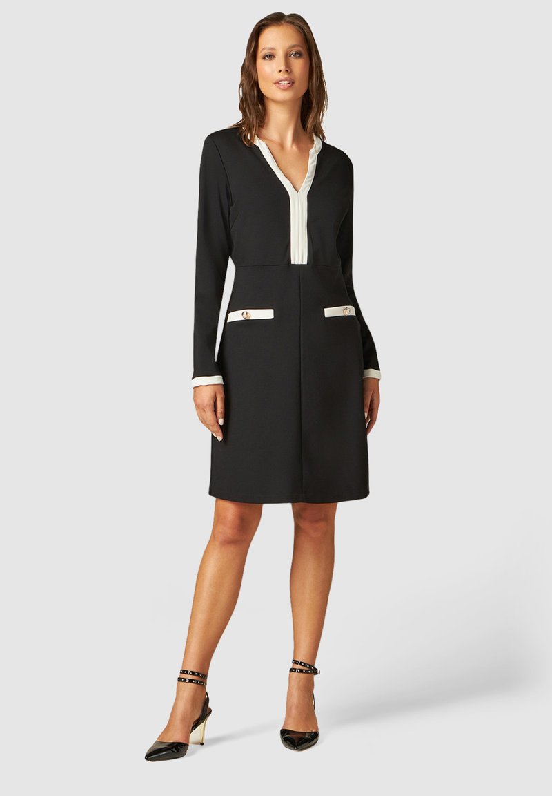 Oltre MILANO STITCH WITH CONTRASTING PROFILES - Rochie de zi - nero ...