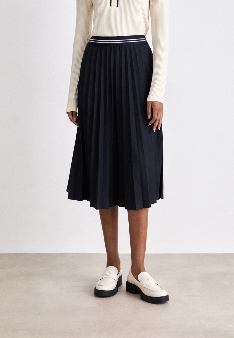 GANT PLEATED SKIRT - A-line skirt - evening blue/dark blue - Zalando.ie