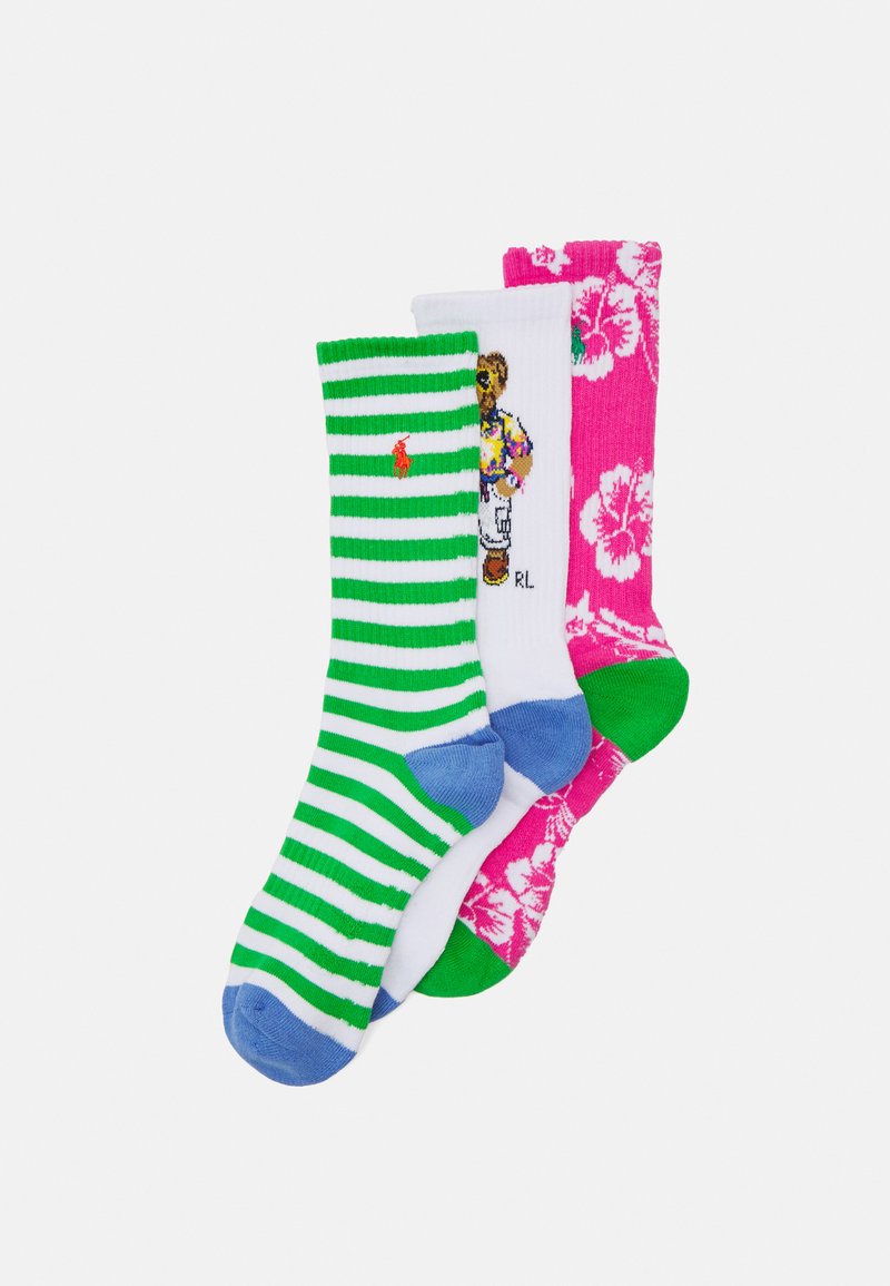 Polo Ralph Lauren GIFT BOXES CREW SOCK UNISEX 3 PACK - Strumpor - green ...
