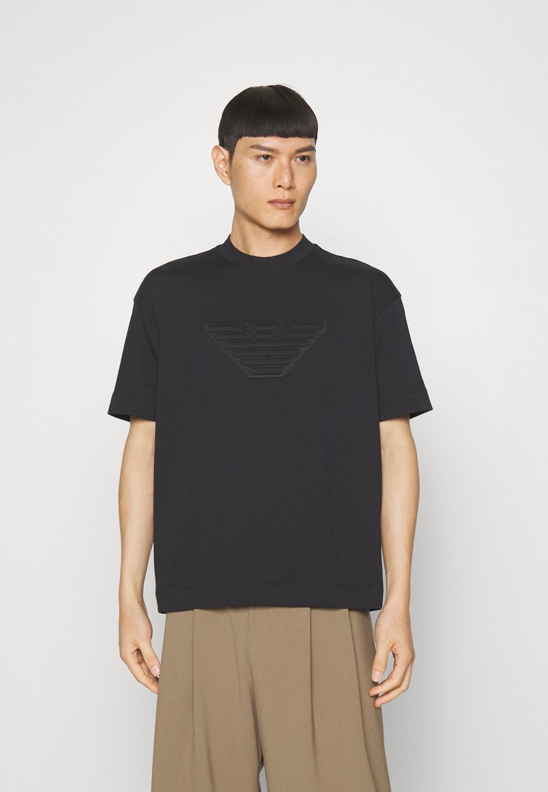 Emporio Armani Print T-shirt - navy eagle/dark blue - Zalando.ie