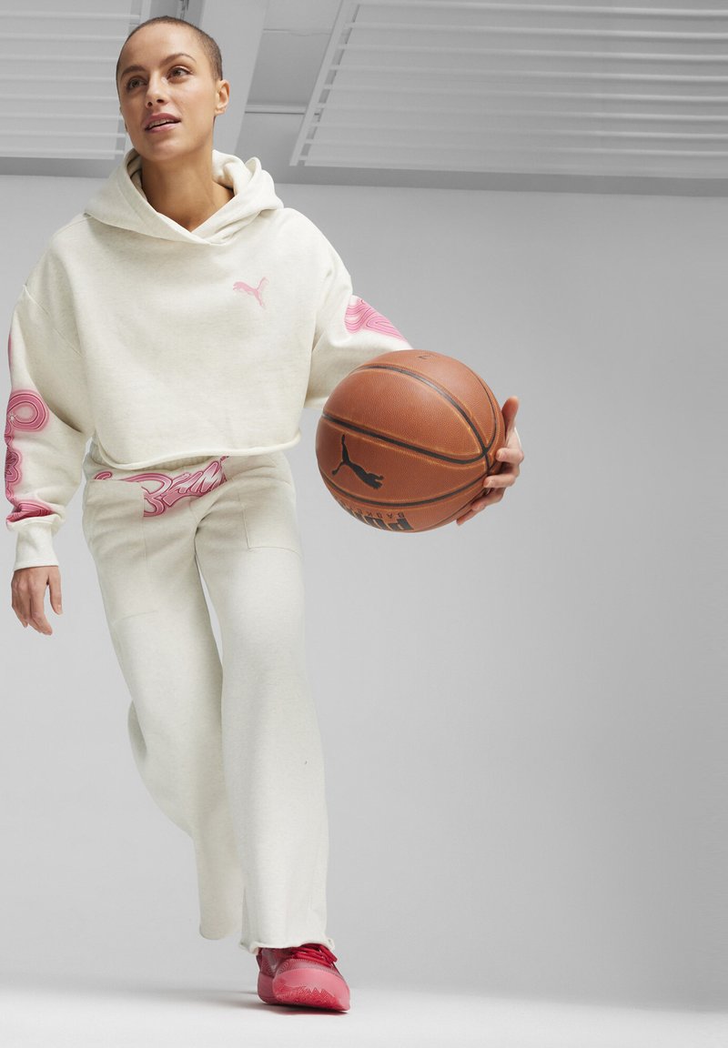 Puma GAME LOVE HEARTBREAK CROPPED BASKETBALL - Hættetrøje - vapor gray ...