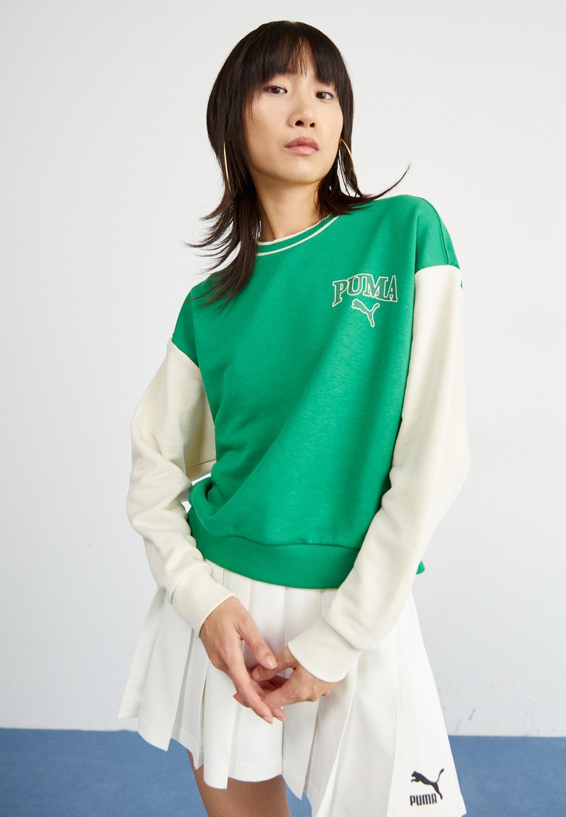 Puma SQUAD CREW - Sweatshirt - archive green/green - Zalando.co.uk