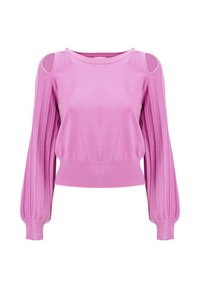INFLUENCER CUT-OUTS SHOULDER - Trui - pink/donkerroze - Zalando.nl