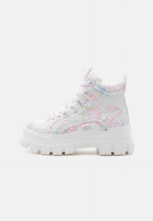 Buffalo ASPHA - Platåstøvletter - white/hvit - Zalando.no