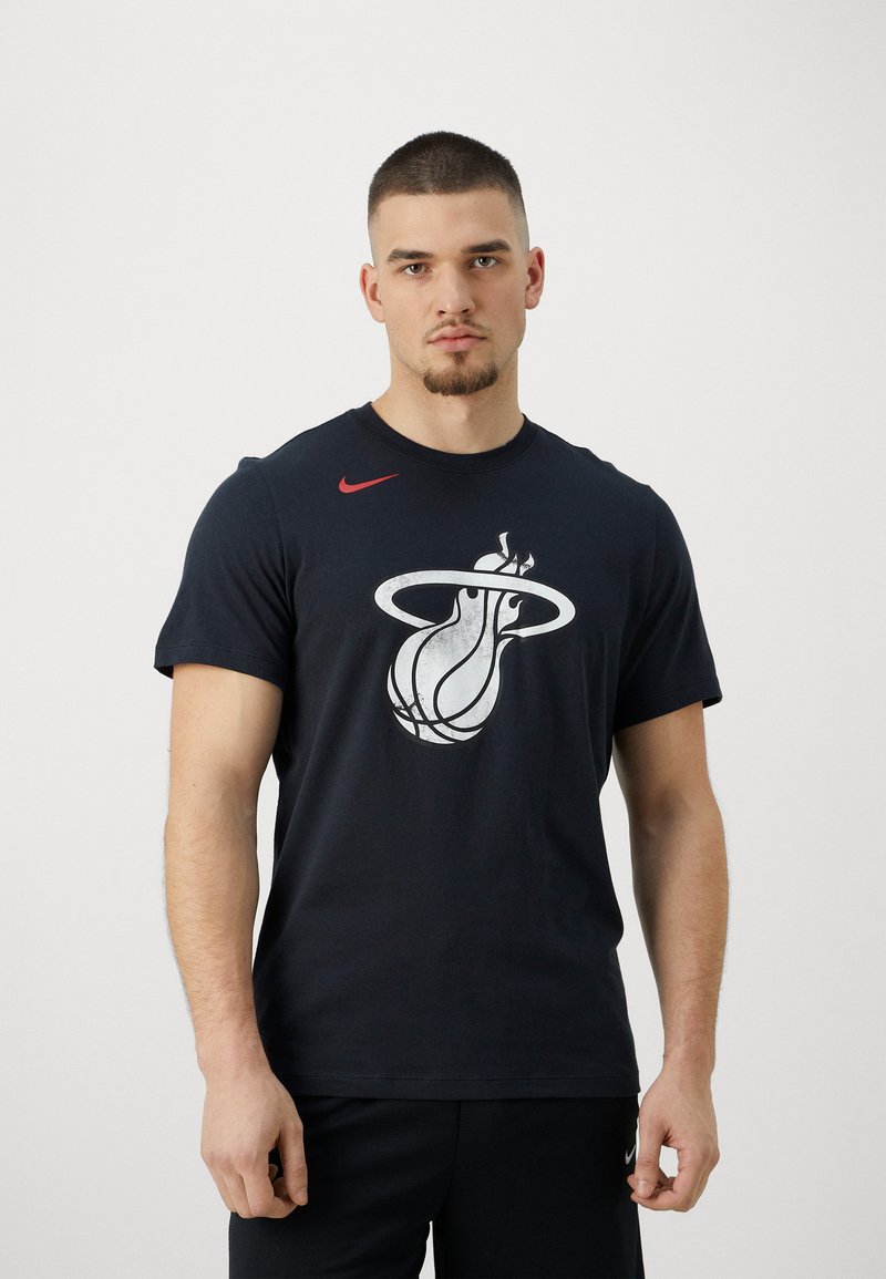 Nike Performance NBA MIAMI HEAT TEE - Club wear - black - Zalando.ie