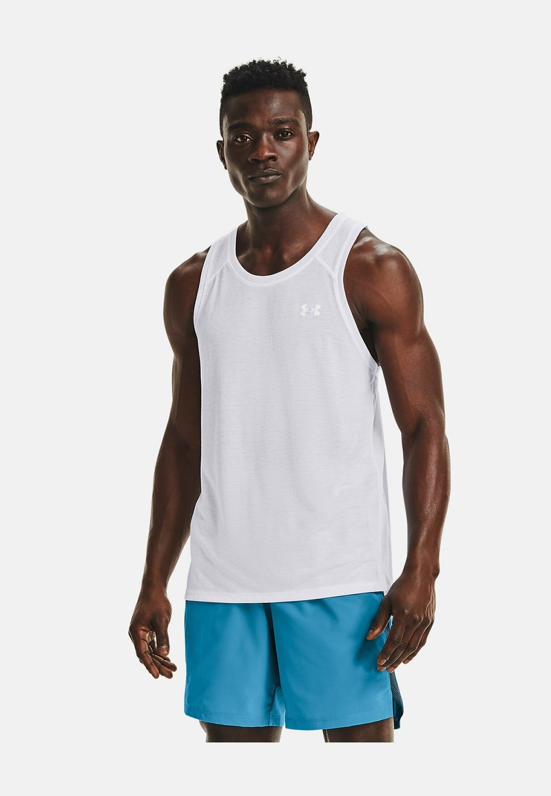 Under Armour STREAKER SINGLET - Top - white/white - Zalando.co.uk