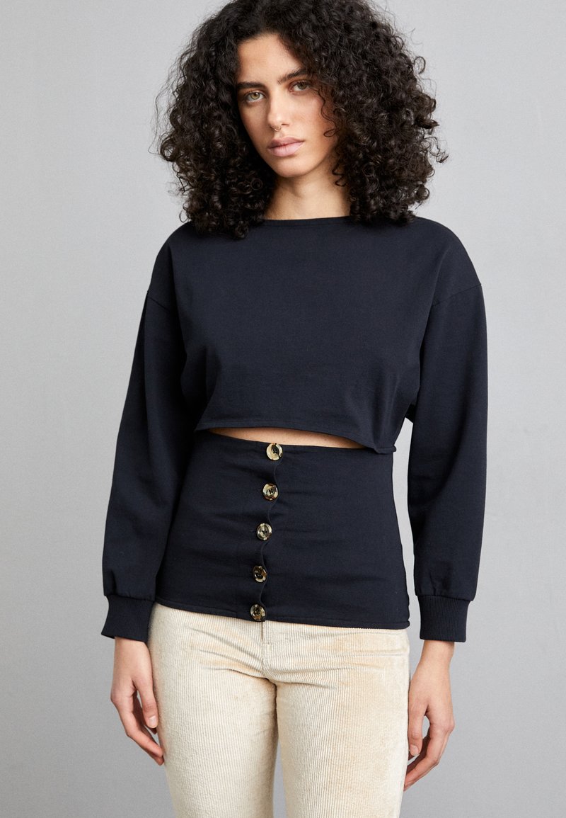 A.W.A.K.E. MODE FRONT BUTTON CLOSURE - Sweatshirt - black - Zalando.co.uk