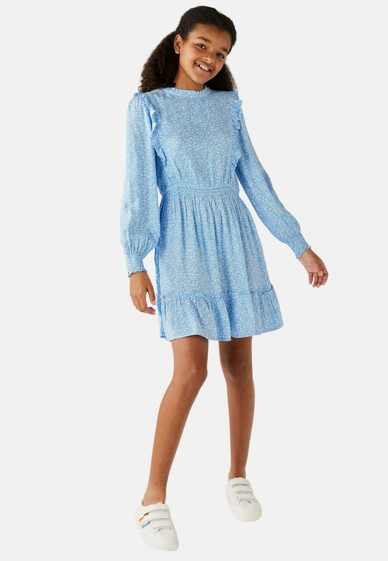 Marks & Spencer FLORAL PRINT - Day dress - blue - Zalando