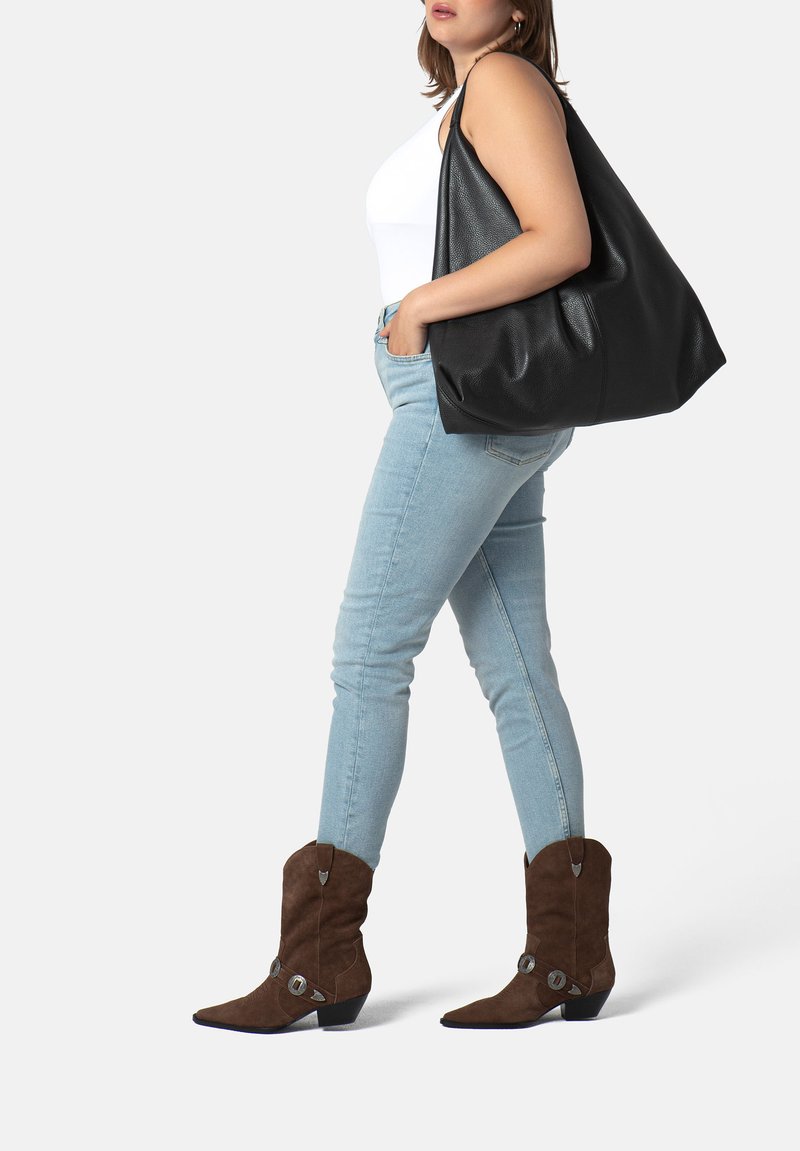 L37 CAST IN STEEL - Kauboi/mootorratturi poolsaapad - brown/pruun ...