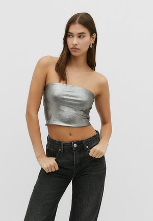 Shoppe silberne T-Shirts & Tops für Damen online | ZALANDO