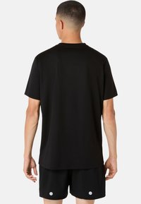 ASICS FUJITRAIL LOGO - Printtipaita - performance black/cream/carbon ...