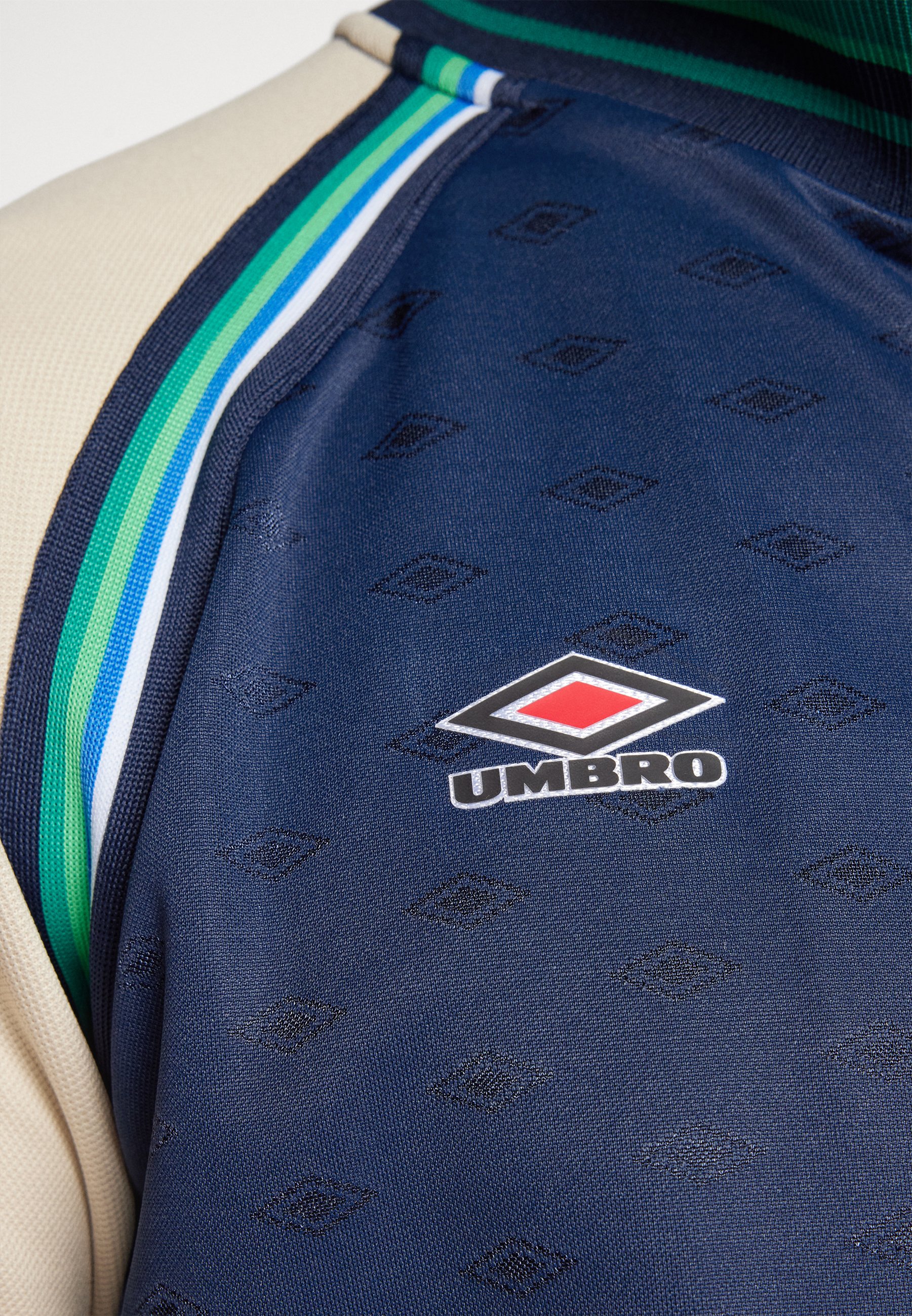 Umbro MONOGRAM ANTHEM JACKET Trainingsjacke dark navy fog peppermint dunkelblau Zalando