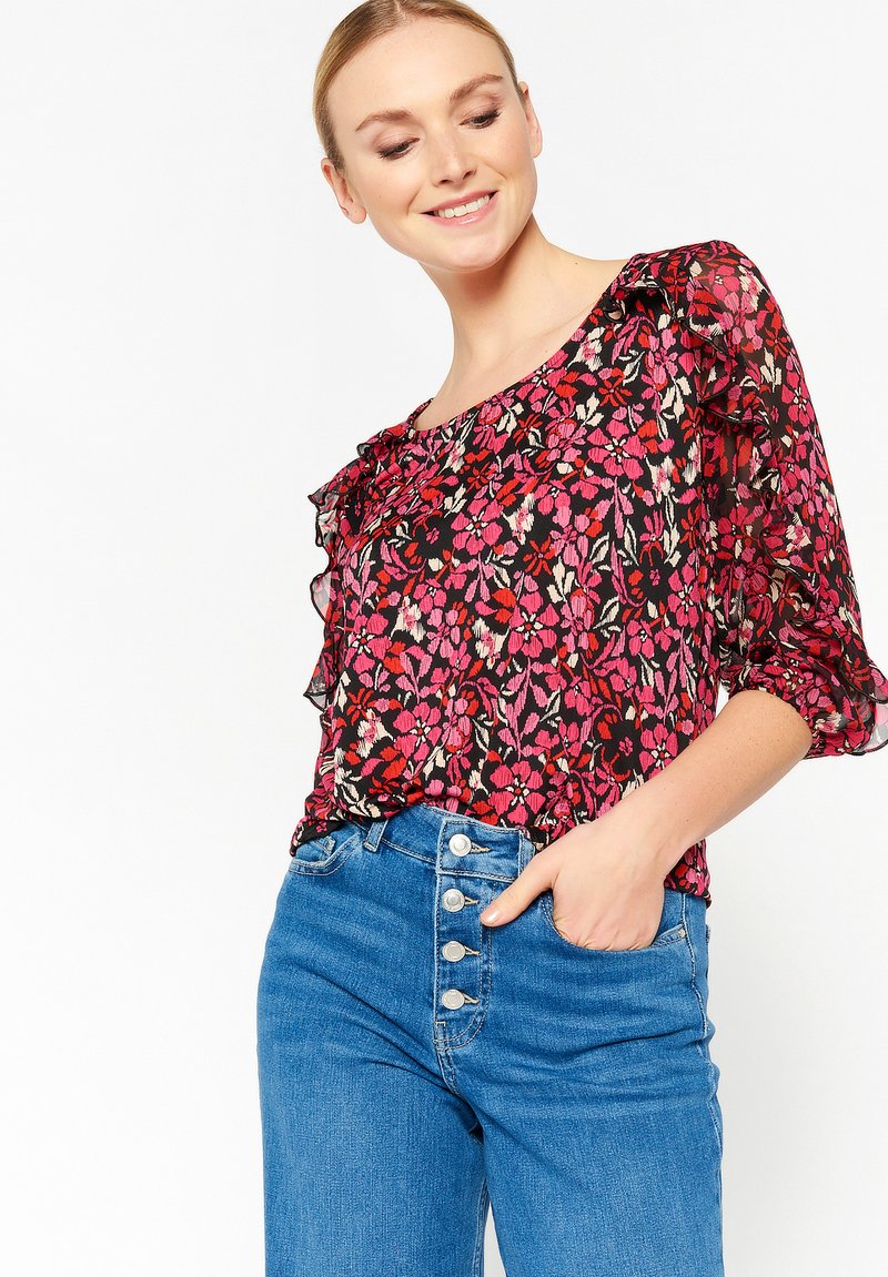 LolaLiza FLORAL PRINT - Bluse - black/schwarz - Zalando.at