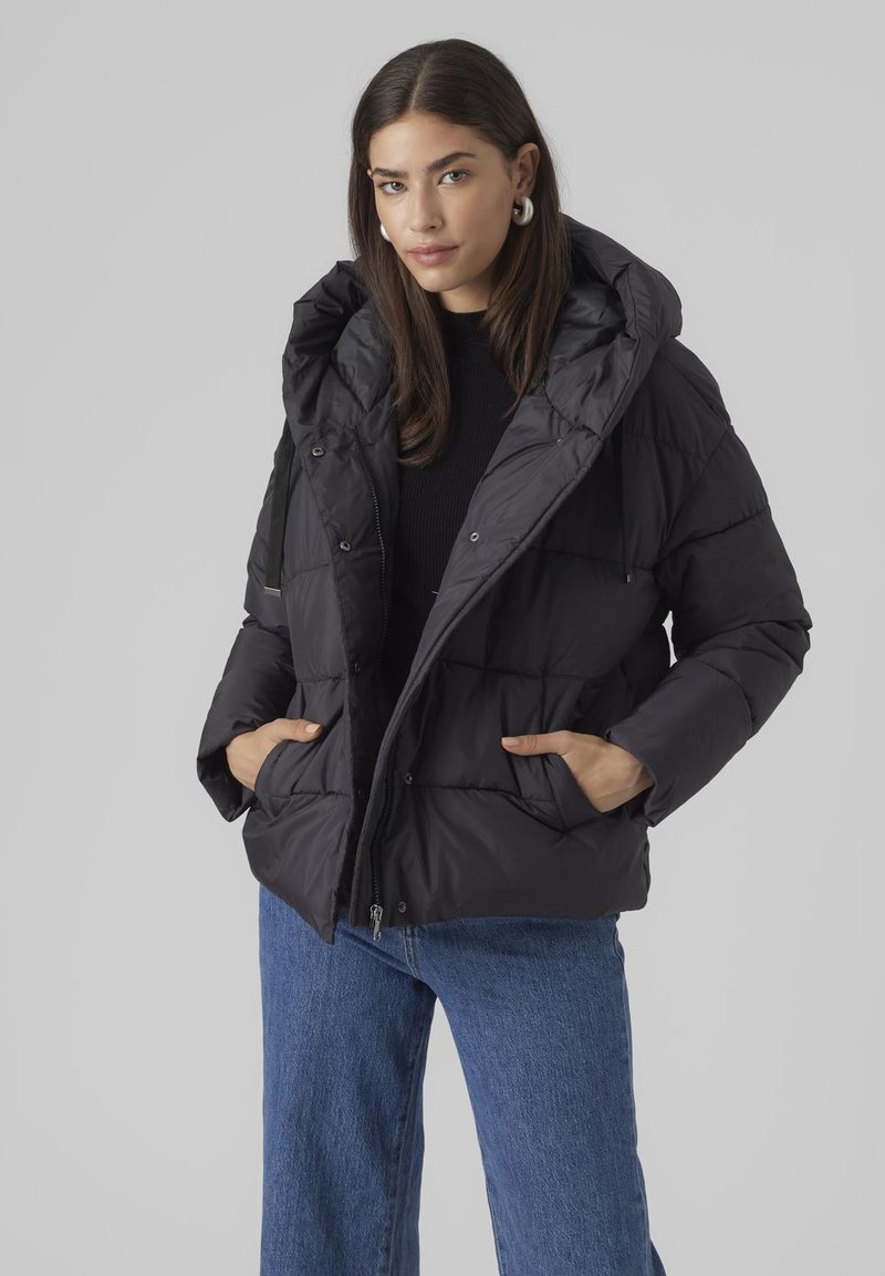 Vero Moda VMGEMMAHOLLY SHORT JACKET - Winter jacket - black - Zalando
