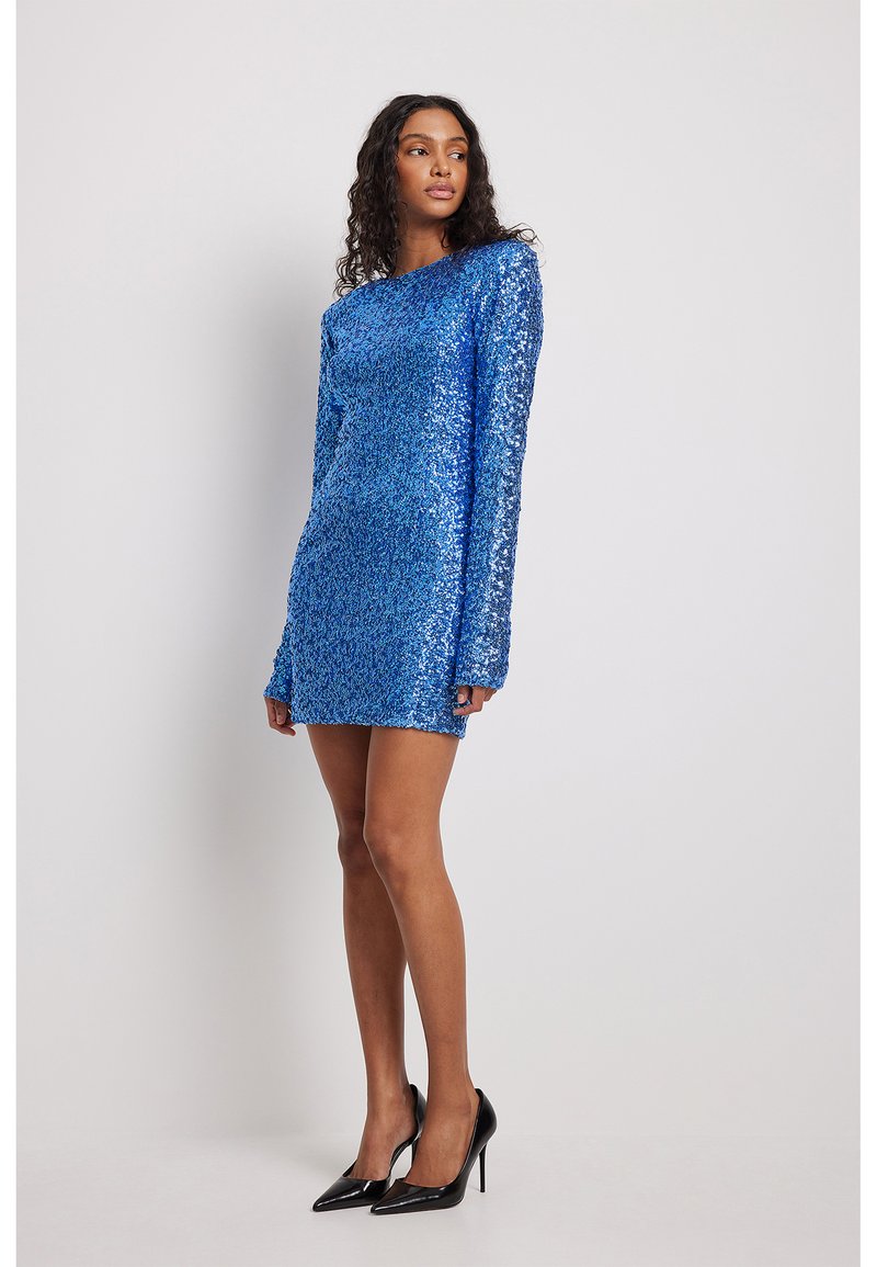 NA-KD MINI DRESS - Cocktail dress / Party dress - blue - Zalando