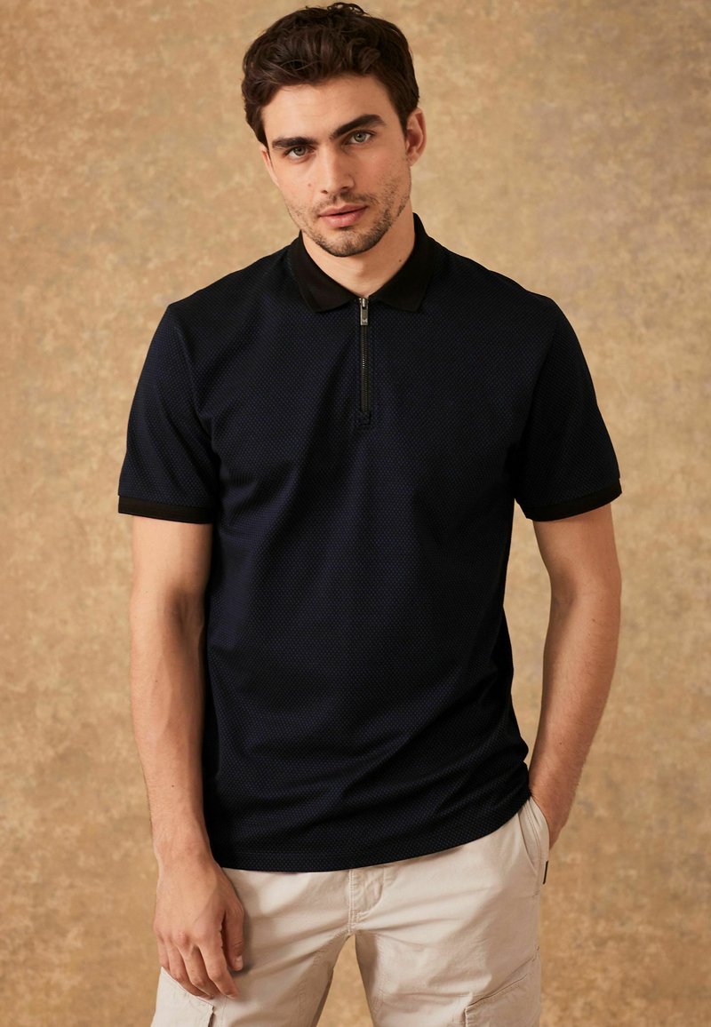 Next SOFT TOUCH STANDARD - Polo - blue black/negro - Zalando.es