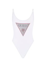 Guess RHINESTONE - Swimsuit - weiß/white - Zalando.de