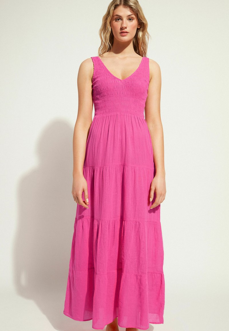 Calzedonia FLOUNCE SKIRT - Maxikleid - rosa bright pink/pink - Zalando.de