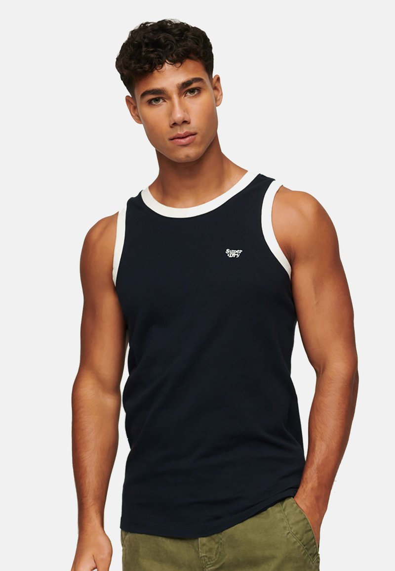 Superdry VINTAGE 70S RACER ECLIPSE - Top - dunkelblau - Zalando.de