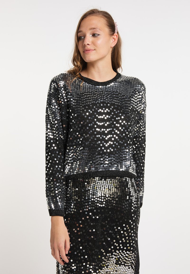 myMo at night MYMO AT NIGHT NOLIE - Pullover - schwarz/noir - ZALANDO.FR