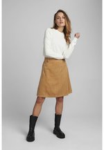 Nümph NUMEGHAN CALA SKIRT - A-linjekjol - tannin/beige - Zalando.se