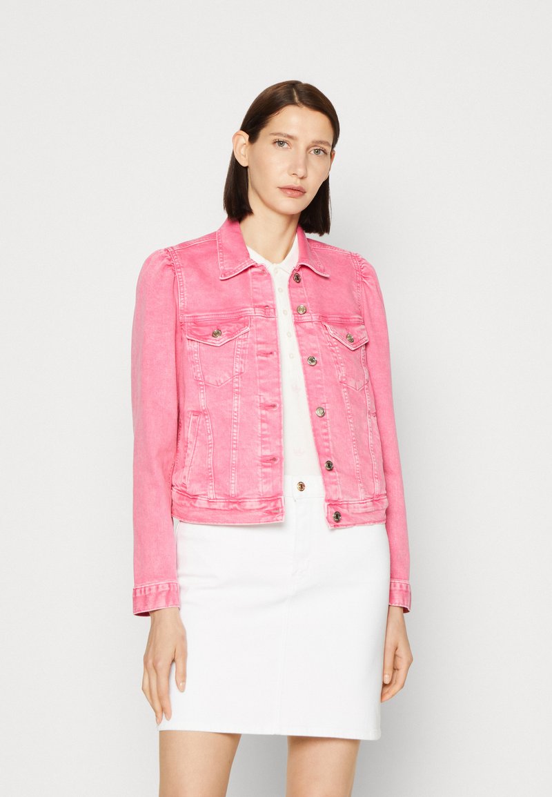 GAP BARBIE MAT X GAP PUFF SLEEVE DENIM JKT - Veste en jean - phlox pink ...