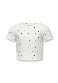 ONLY GIRLS Print T-shirt - cloud dancer/white - Zalando