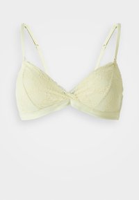 Calvin Klein Underwear LIGHTLY LINED ICON - Triangle bra - hay/off ...