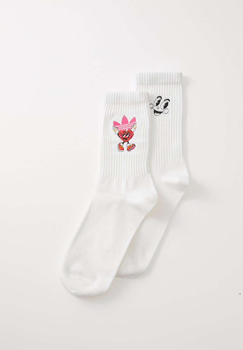 adidas Originals NELSON 2 PACK - Calcetines - cloud white/crema ...