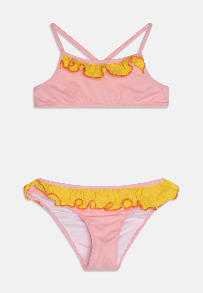 Il Gufo RUFFLES RACERBACK SET - Bikini - clay red/yellow sun/light red ...