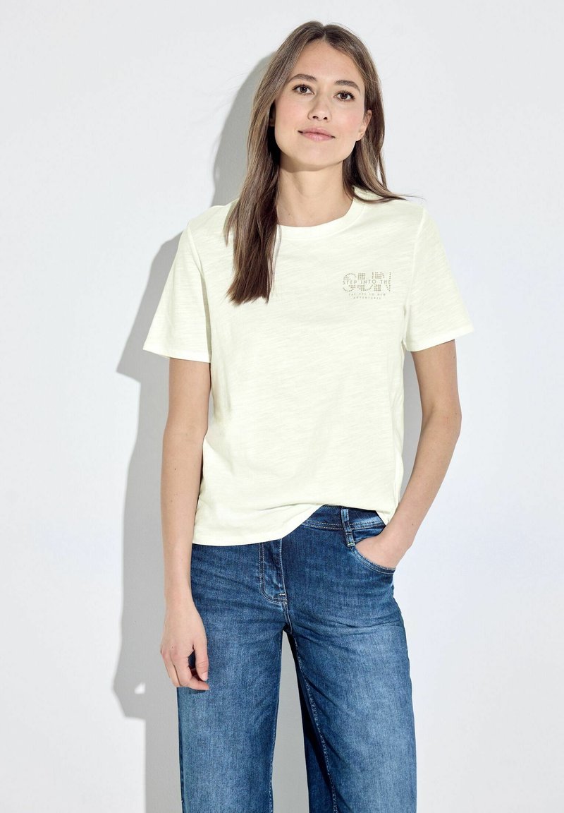 Cecil MIT BRUST - T-Shirt print - weiß/offwhite - Zalando.de