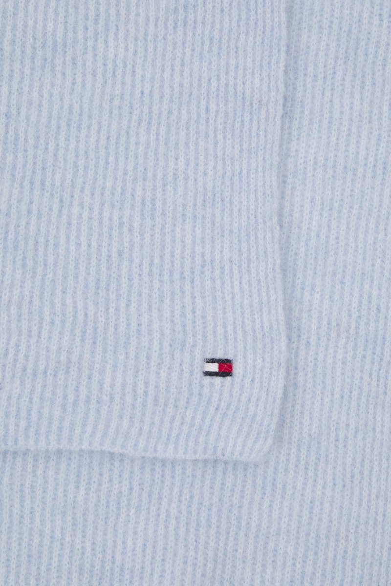 Tommy Hilfiger ESSENTIAL FLAG FUZZY SCARF - Écharpe - breezy blue/bleu clair - ZALANDO.FR